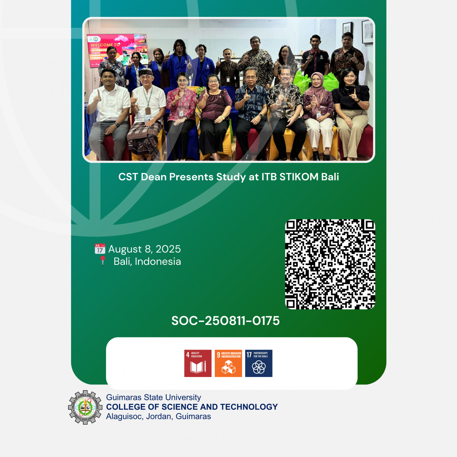 CST Dean Presents Study at ITB STIKOM Bali – College of Science and ...